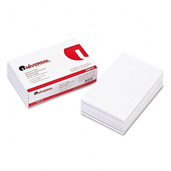 Universal Battery Universal Scratch Pads Unruled 5 X 8 White 12 100